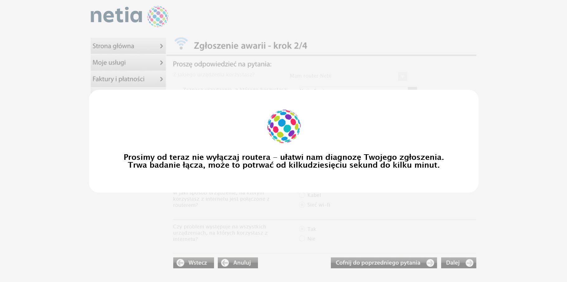 Pomoc techniczna i awarie - Pomoc - Netia